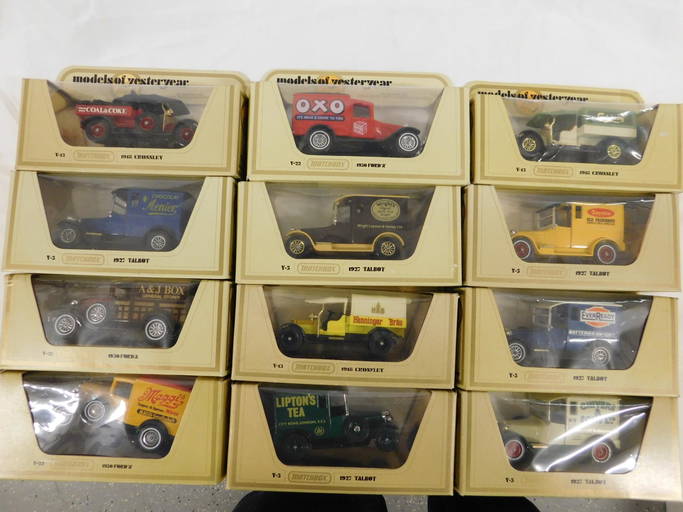 12 Matchbox Models Of Yesteryear Die Cast Vehicles