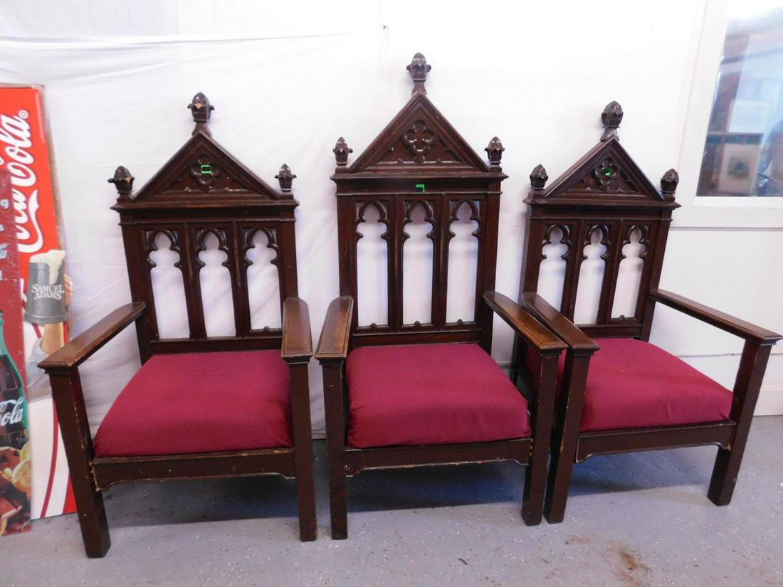 3 Gothic Altar Chairs - Jan 19, 2020 | B.S. Slosberg, Inc. Auctioneers ...