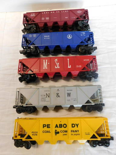 5 Lionel Hopper Train Cars - Sep 01, 2020 | B.S. Slosberg, Inc ...