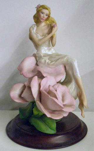 Franklin Mint Lady Rose Porcelain Figure