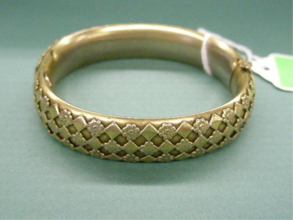 Vintage Sandor hinged bangle bracelet