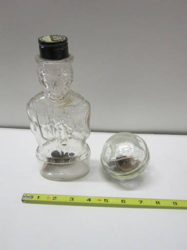 2 Vintage Collectible Glass Banks