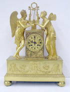 19th C. Dore Bronze Angel Figural Clock - Dec 21, 2014 | Antique Reader ...
