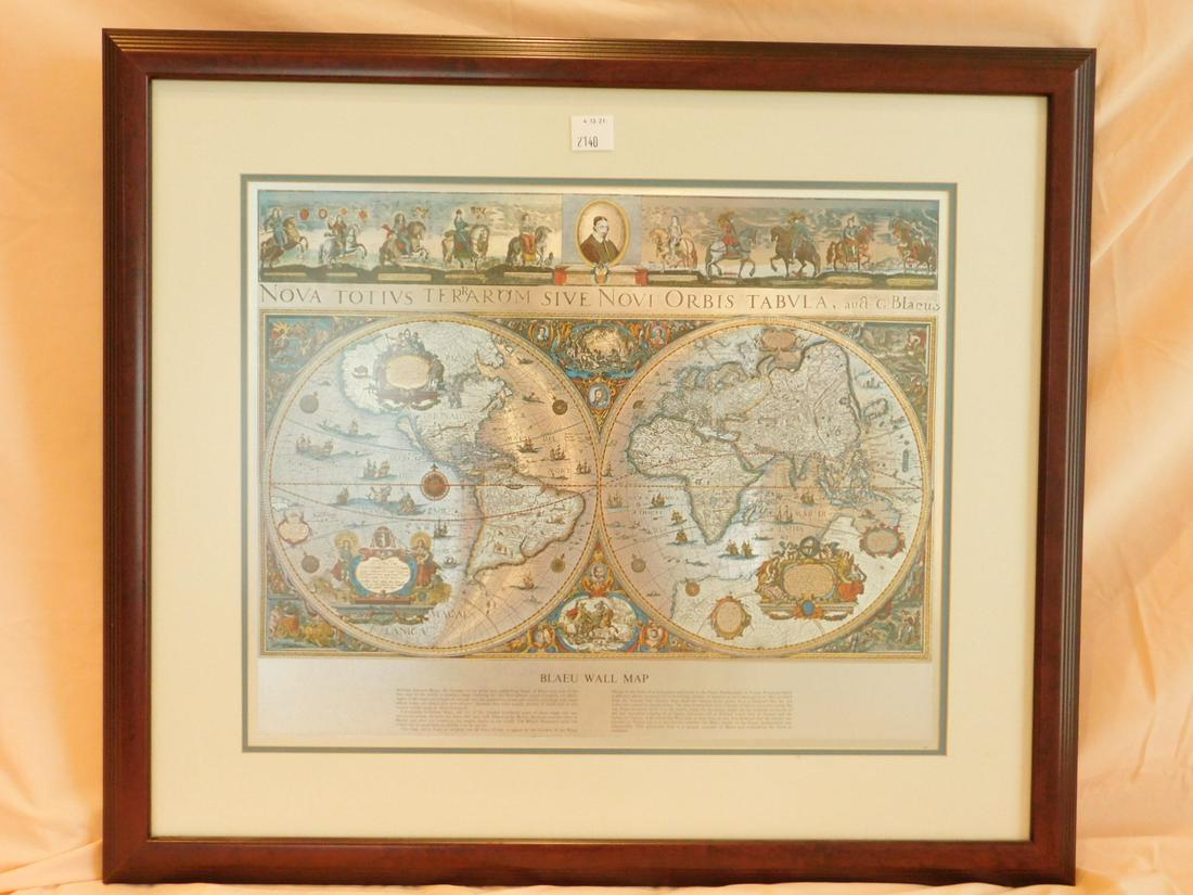 Framed World Map