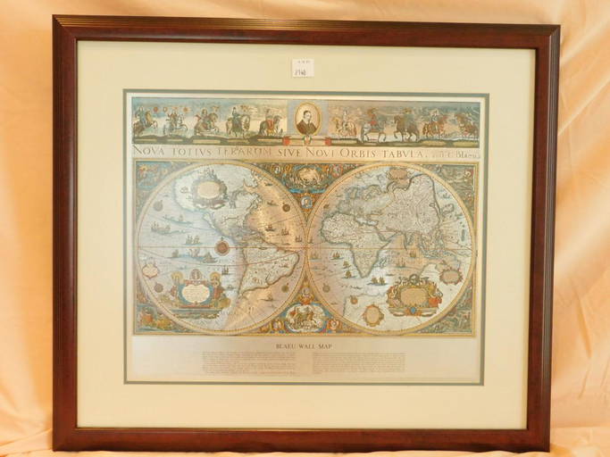 Framed World Map