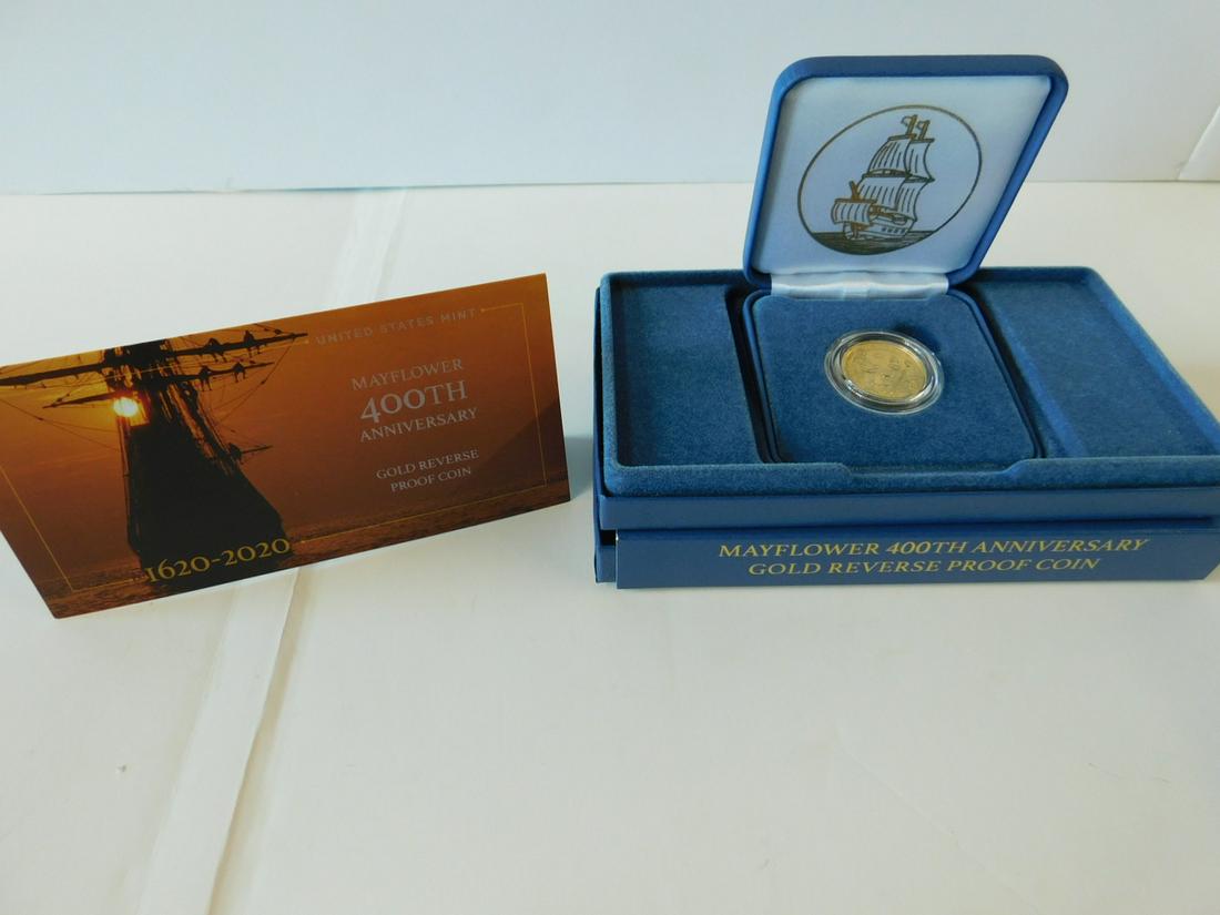 Mayflower 400th Anniversary Gold Proof Coin