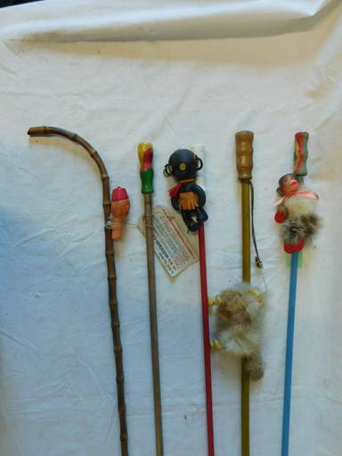 Vintage Carnival Canes W/attachments