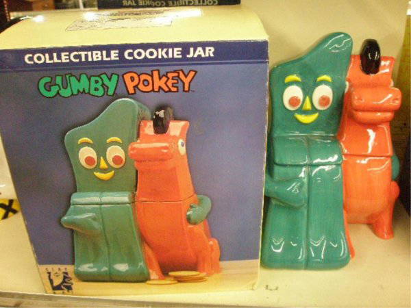 Clay Art Gumby/pokey Cookie Jar