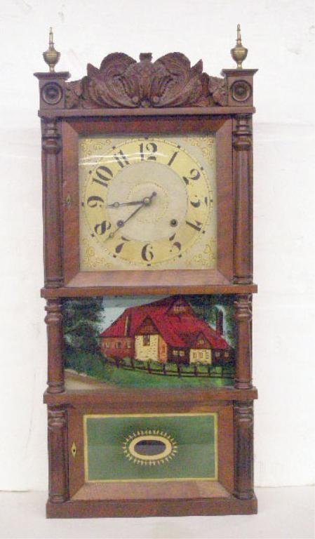 1224: C & L, C. Ives Triple Decker Shelf Clock