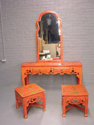 Four Piece Oriental Style Console Suite