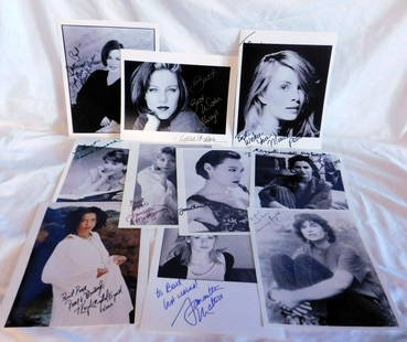 Lot Of Autographed Actress Photos