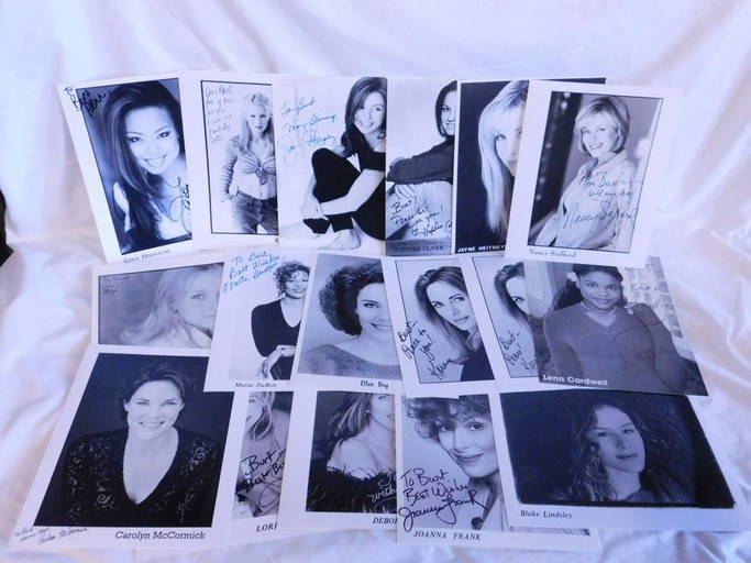 Lot Of Autographed Actress Photos