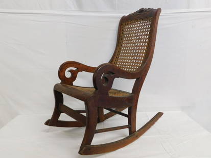 Rare Victorian Child's Rocker