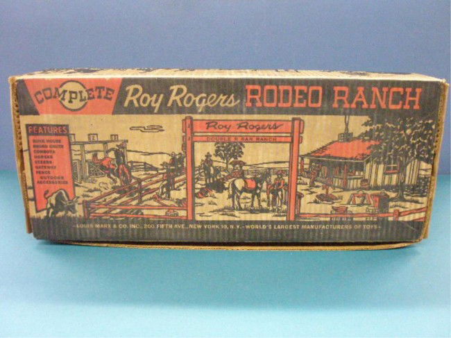170: 1952 Marx Roy Rogers Rodeo Ranch Play Set