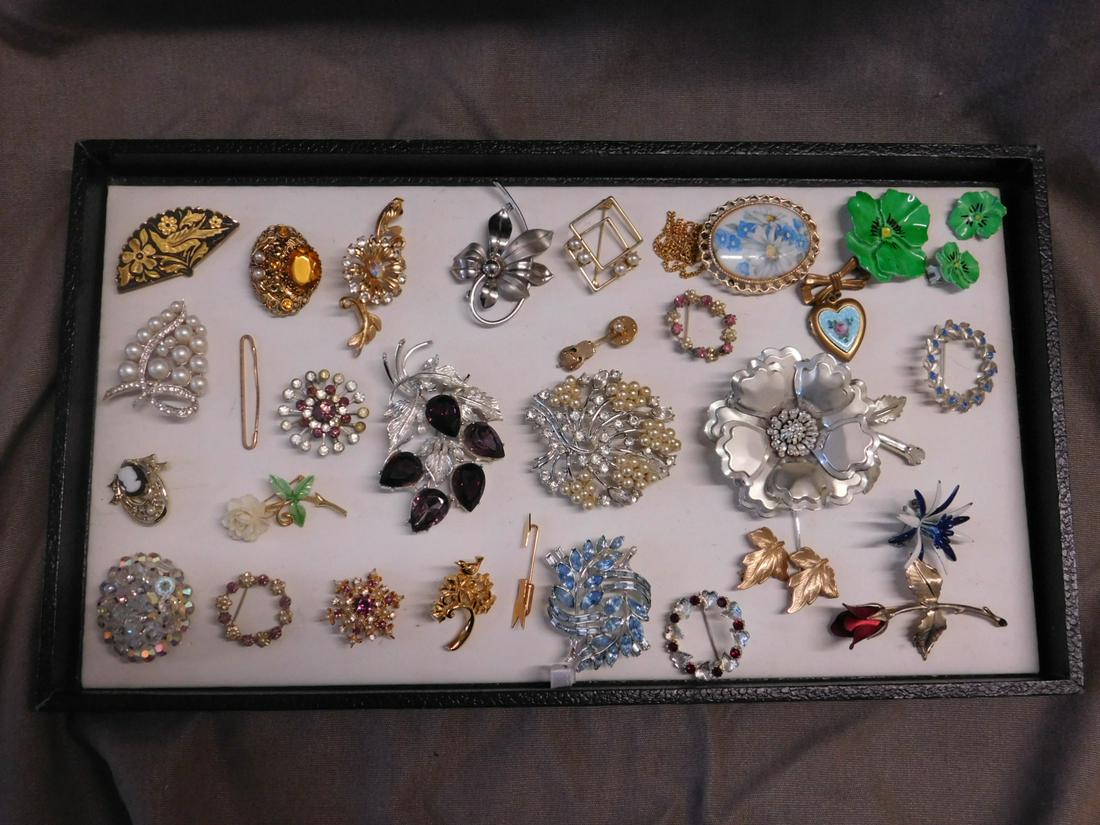 30 Costume Jewelry Pins