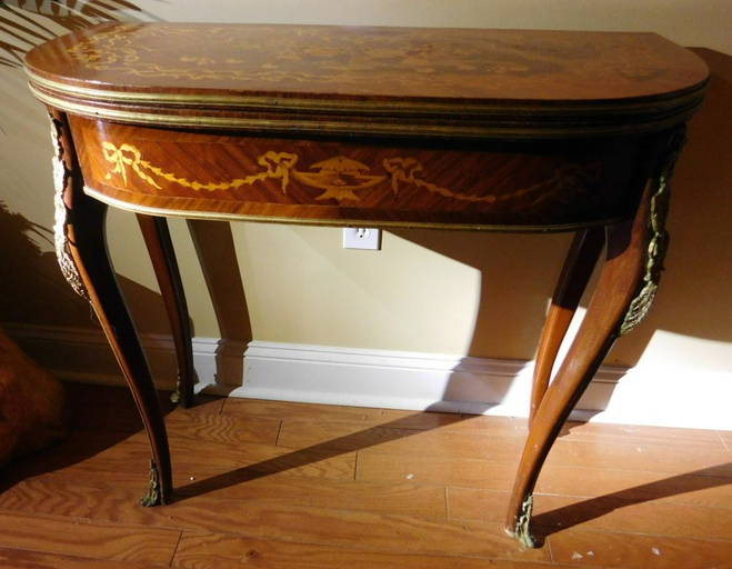 Italian Inlay Games Table