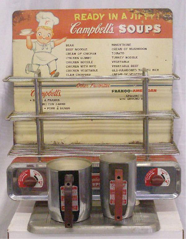 Vintage Campbell's Soups Warming Display