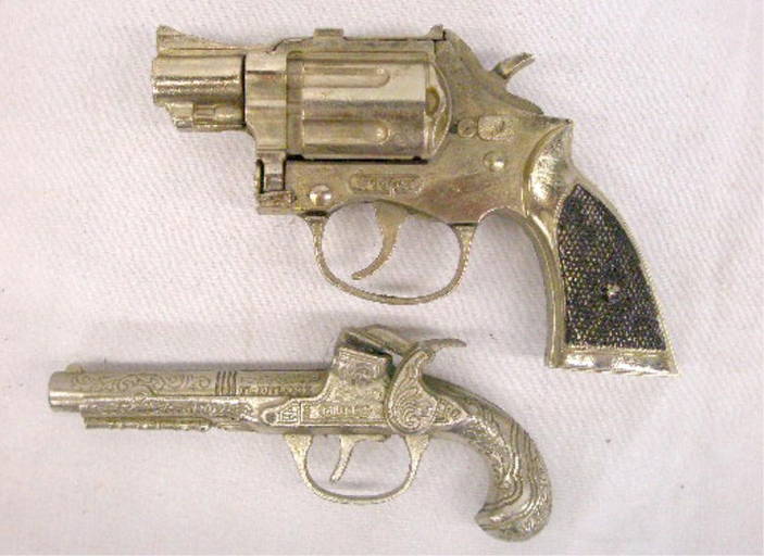 Vintage Hubley Toy Cap Pistol & Gun