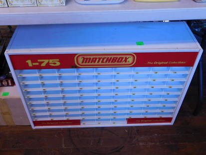Matchbox Display Case With Cars