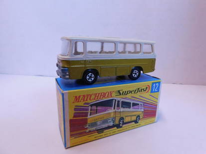 1970 Matchbox No 12 Setra Coach Toy Car