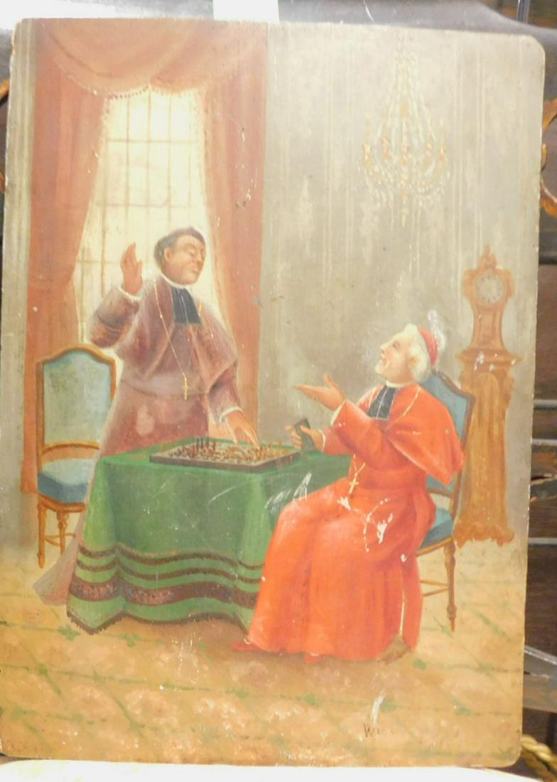 Cardinal & Bishop Oil Painting