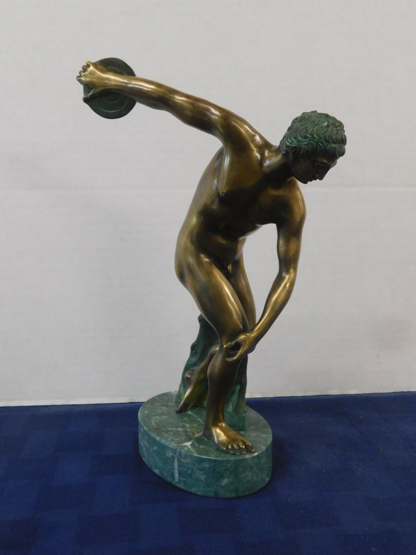 Bronze Discobolus Sculpture