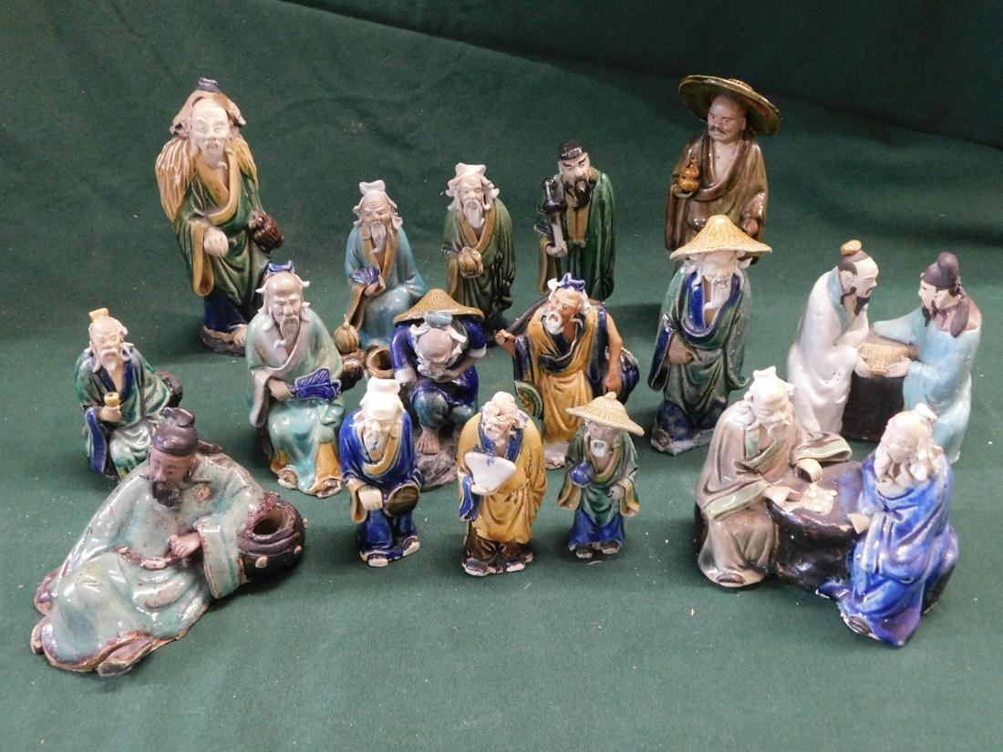 16 Chinese Mudmen Auction