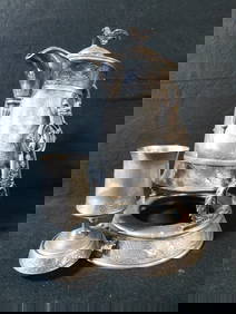 Fine Victorian Wash Stand, Pitcher & Basin