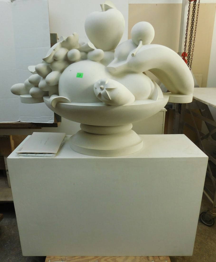 Stephen Robin White Cement Sculpture Auction