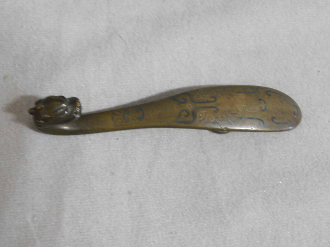 Chinese Bronze Belt Hook Auction