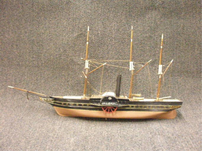 Vintage "clermont" Steamboat Model