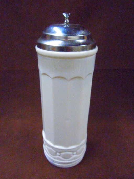 Vintage Milk Glass Straw Holder