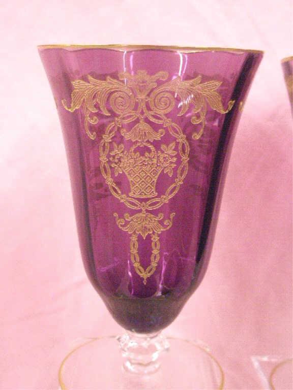 Tiffin Glass Arcadian Pattern Stemware