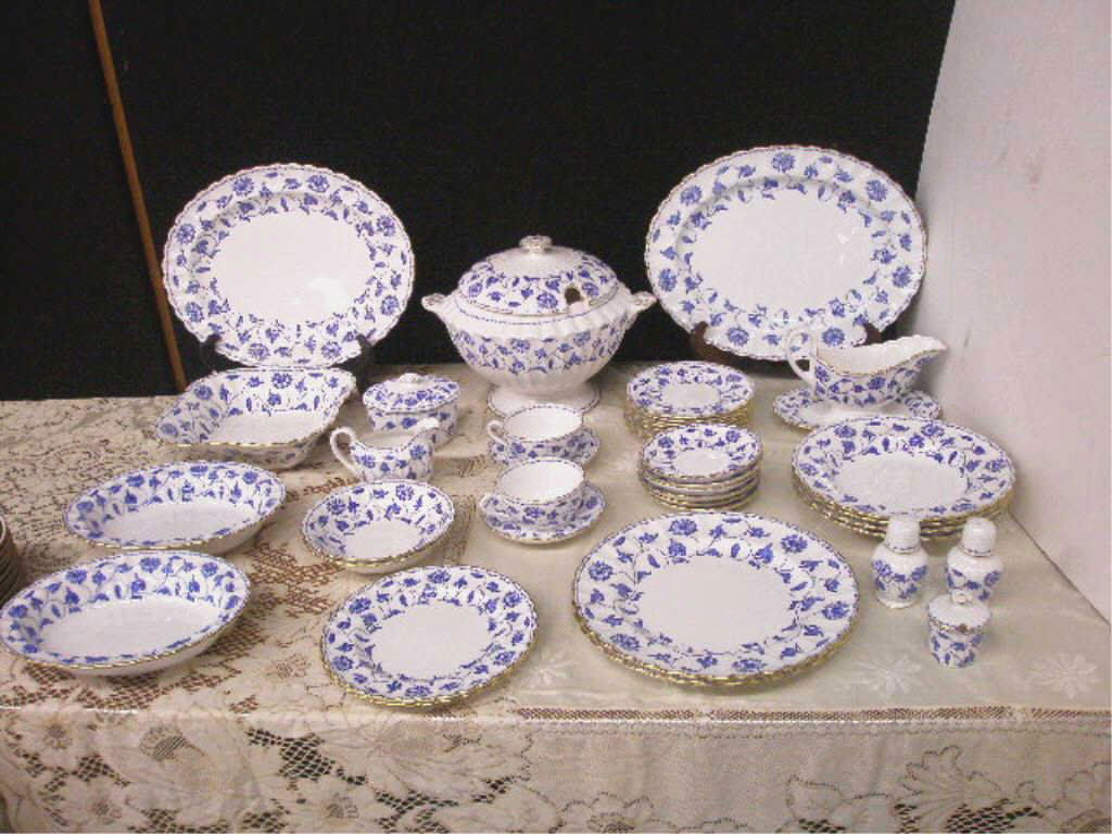 Spode Colonel Blue Pattern China Set