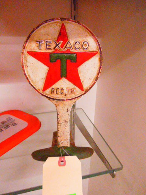 Vintage Texaco Cast Iron Door Stop