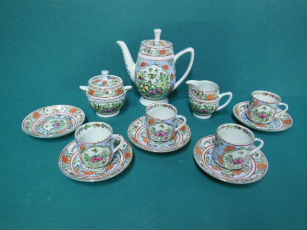 7 Pc Hong Kong Porcelain Tea Set