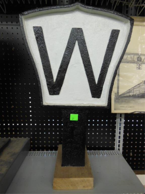 Cast Iron Whistle Sign