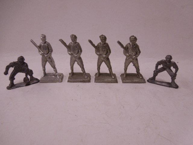 Cast Metal & Lead Baseball Player Figures