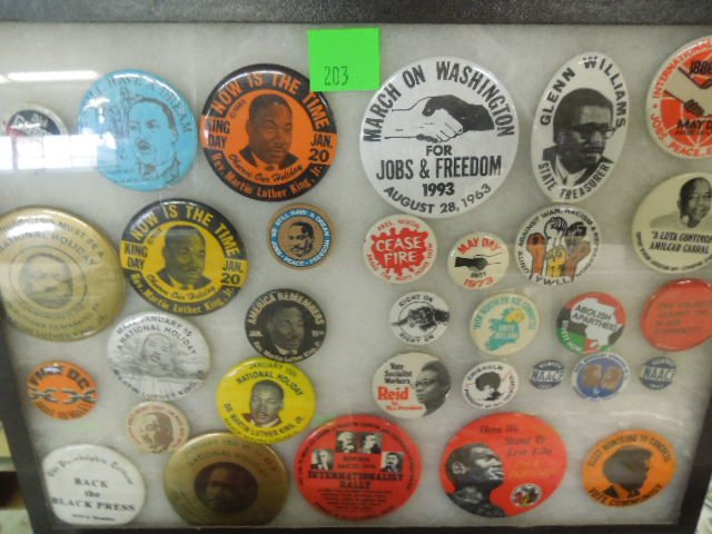 Vintage MLK & African Amer activist buttons