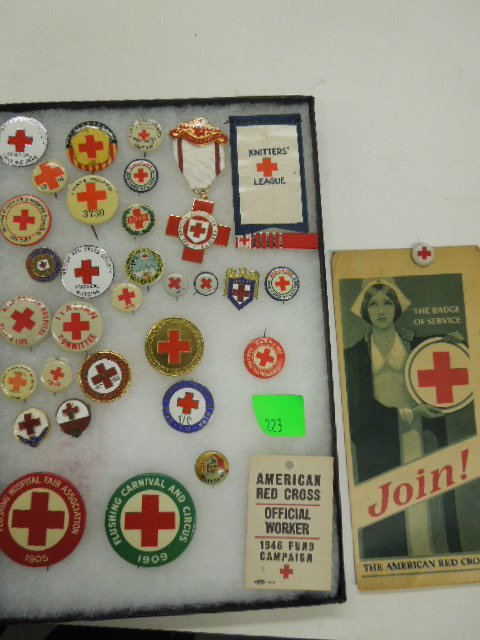 Early to mid 20th c. Red Cross buttons