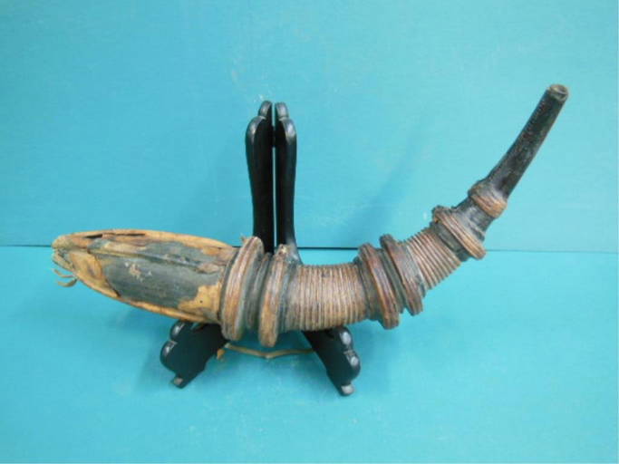 Chinese Water Horn Form Container