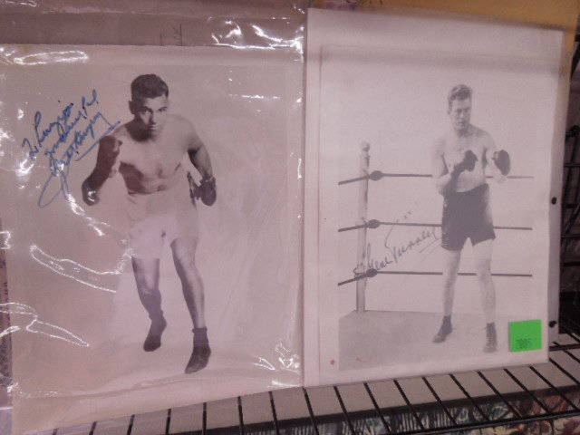 2 Autographed 8 X10 Boxer Photos