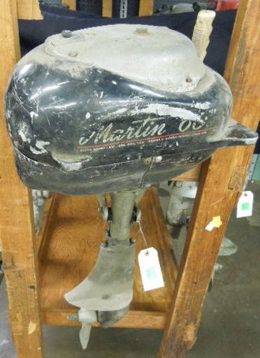 Vintage Martin "60" Tiller Outboard Engine