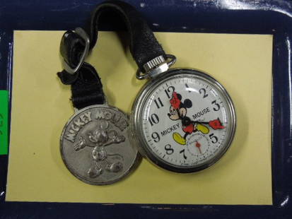 Walt Disney Prod. Mickey Mouse Pocket Watch