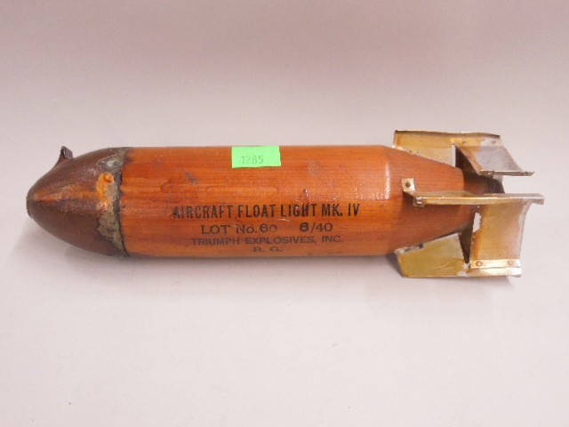 Aircraft Float Light Artillery Shell - Nov 06, 2016 | B.S. Slosberg ...