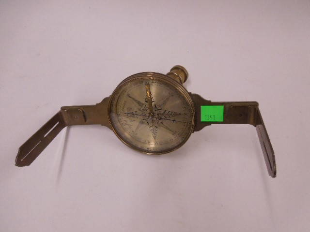 Vintage Brass Naval Compass