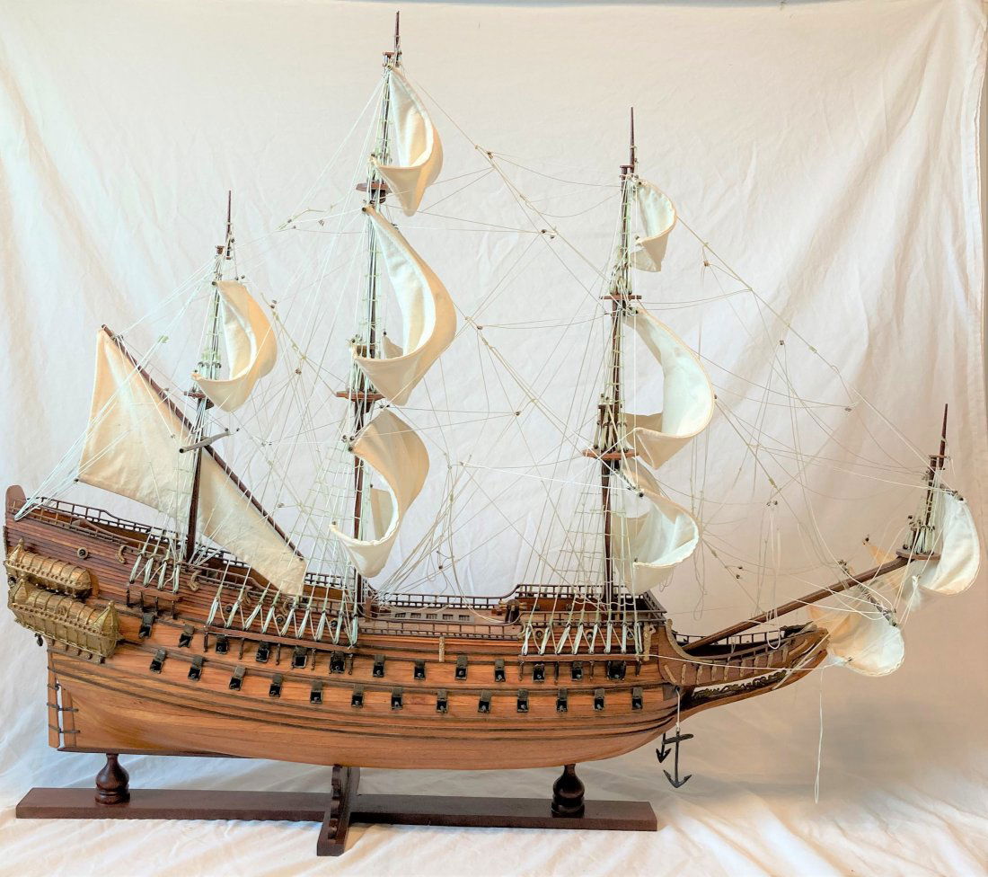 Large Spanish Galleon Wood Ship Model