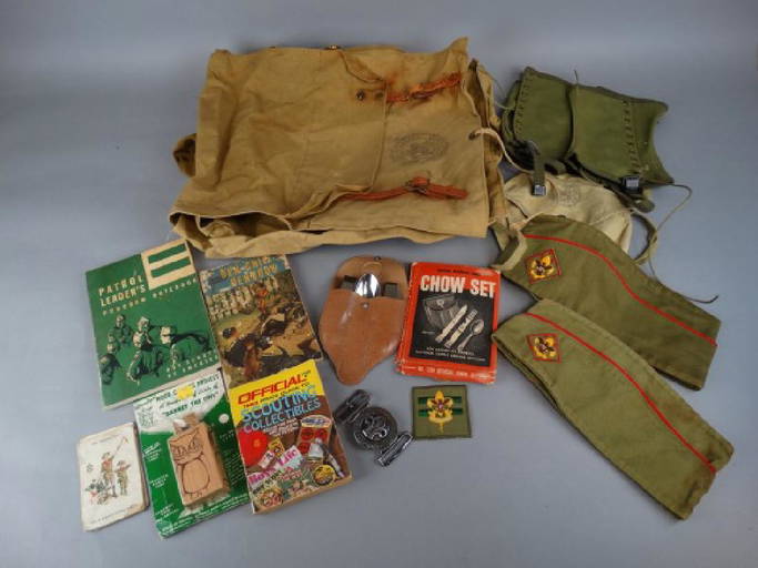 Large Group Of Vintage Boy Scout Items