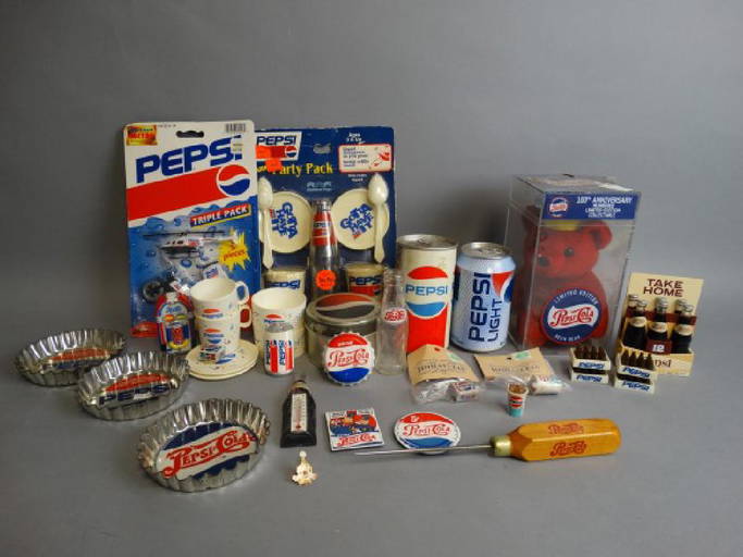 Large Lot Of Vintage Pepsi Collectibles