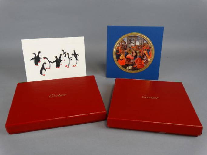 2 Boxes Of Cartier Christmas Cards